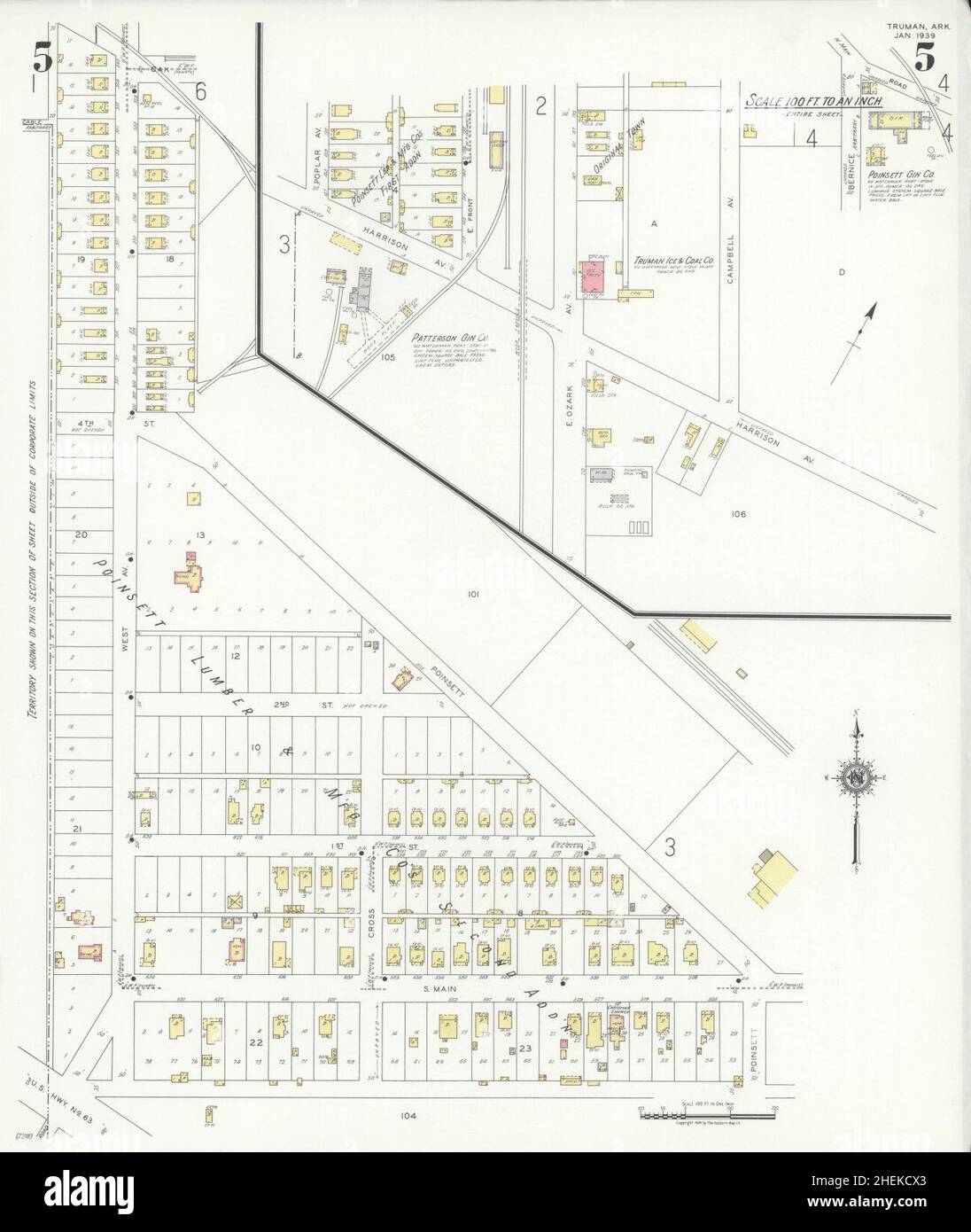 Poinsett county map hi-res stock photography and images - Alamy