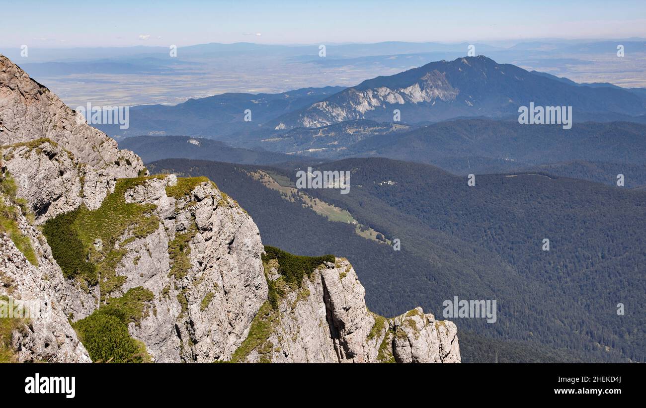 View from the Caraiman peak Stock Photo - Alamy