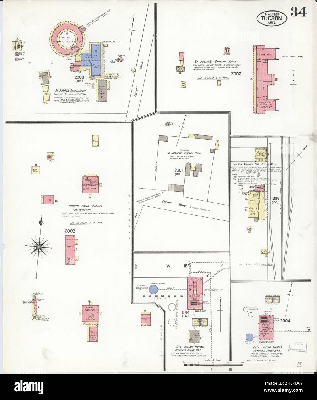 Pima county map hi-res stock photography and images - Alamy