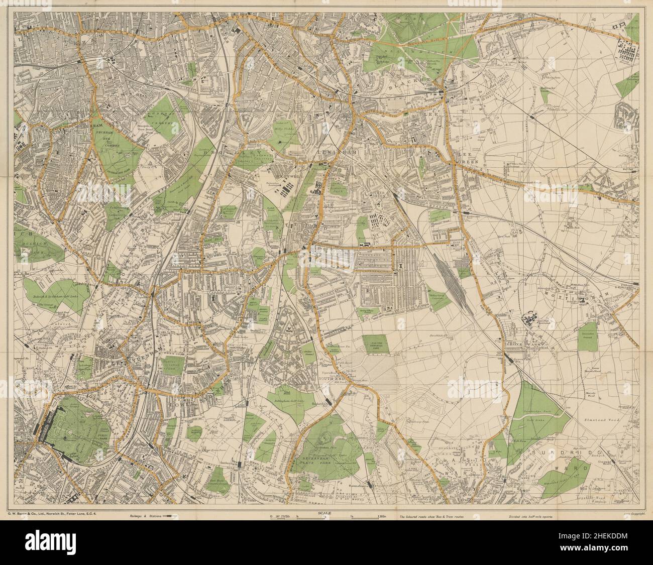 Bacon’s map of london hi-res stock photography and images - Alamy