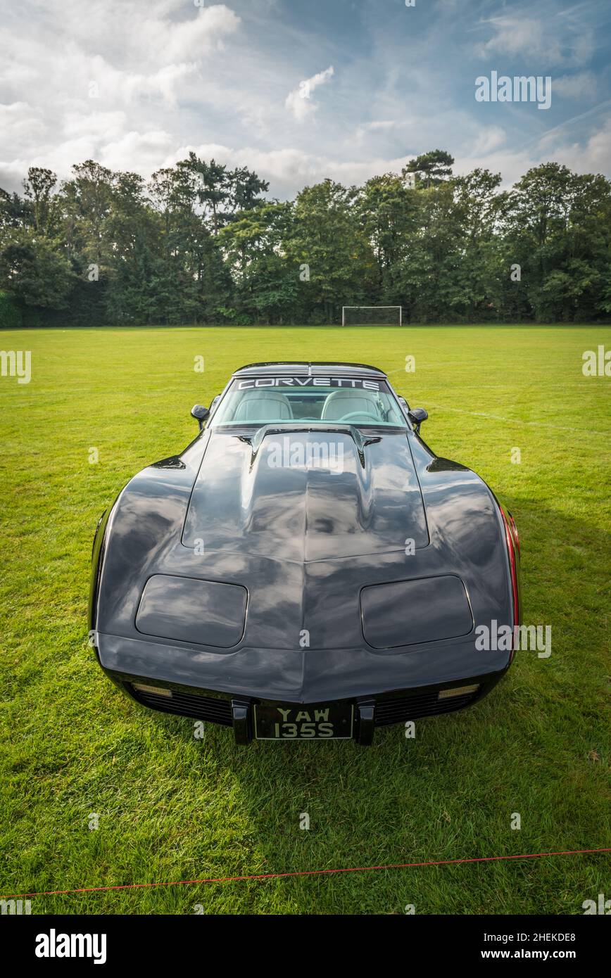 classic Chevy Corvette on display Stock Photo - Alamy