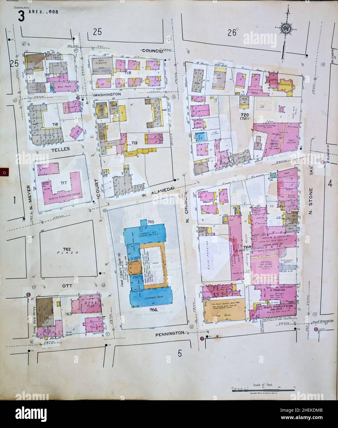 Pima county map hi-res stock photography and images - Alamy