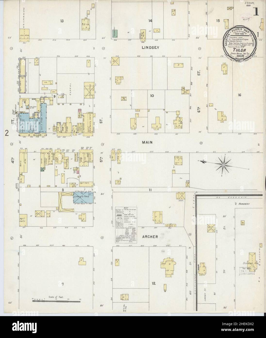Tulsa map hi-res stock photography and images - Alamy