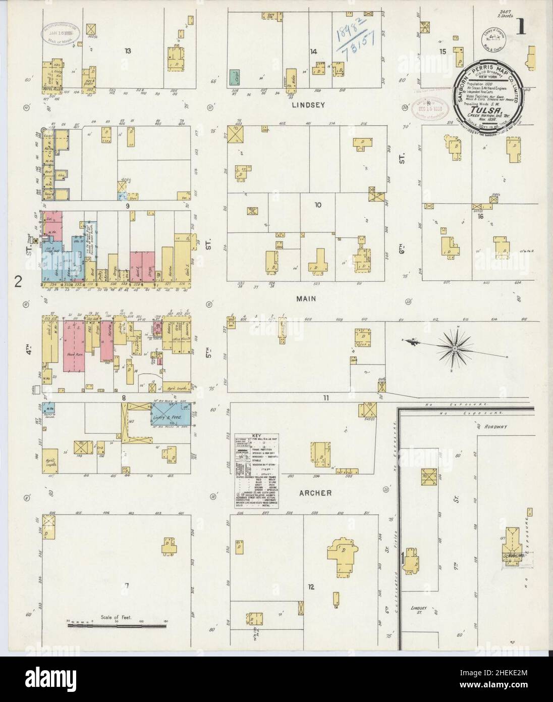 Tulsa county map hi-res stock photography and images - Alamy