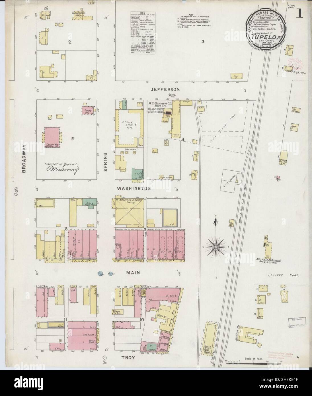 Tupelo mississippi map hi-res stock photography and images - Alamy