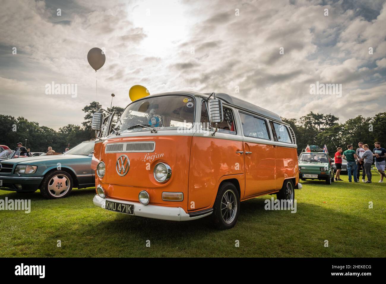 VW campervan on display Stock Photo - Alamy