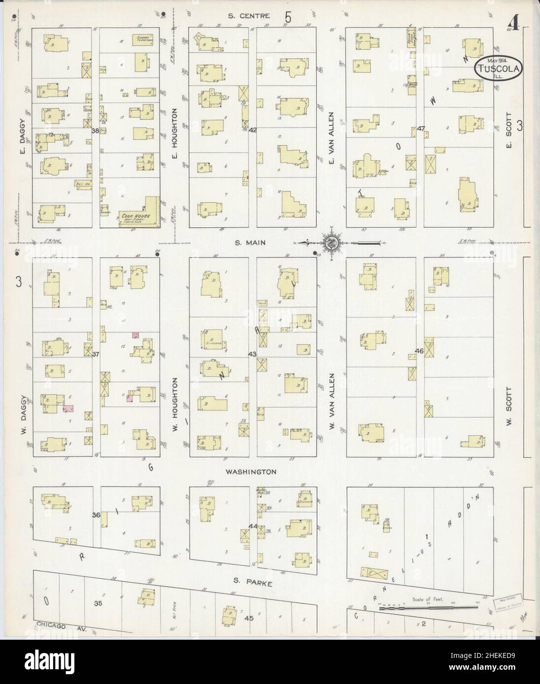 Tuscola county map hi-res stock photography and images - Alamy