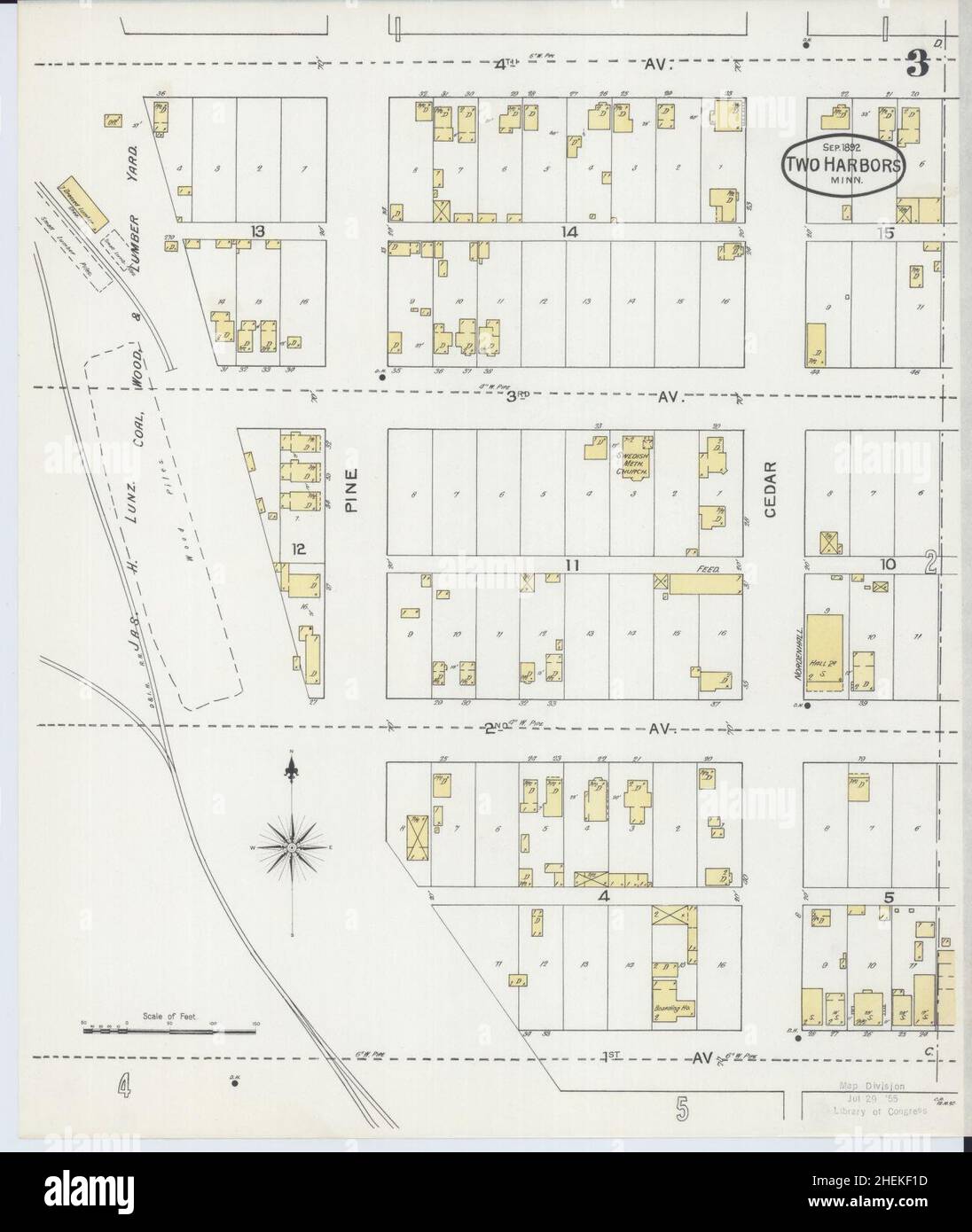 Two harbors map hi-res stock photography and images - Alamy