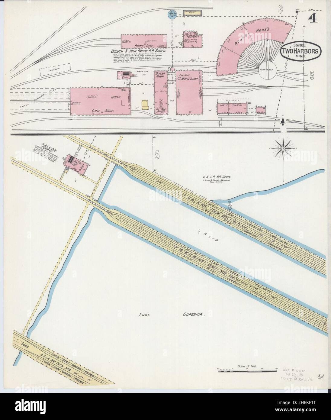 Two harbors minnesota map hi-res stock photography and images - Alamy