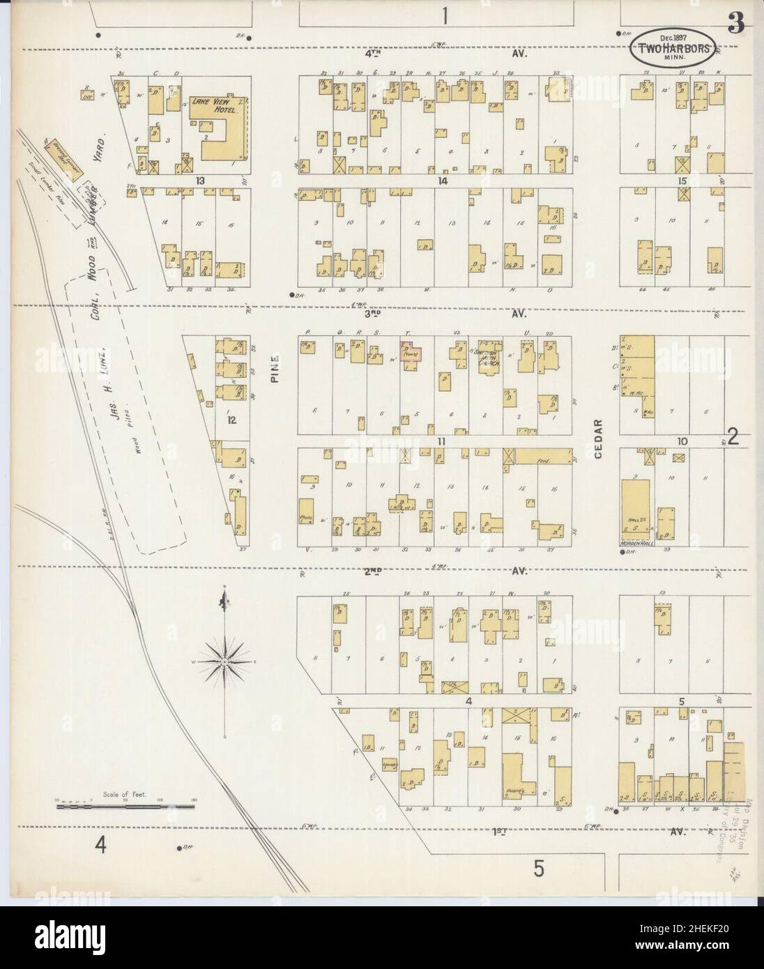 Map of two harbors hi-res stock photography and images - Alamy