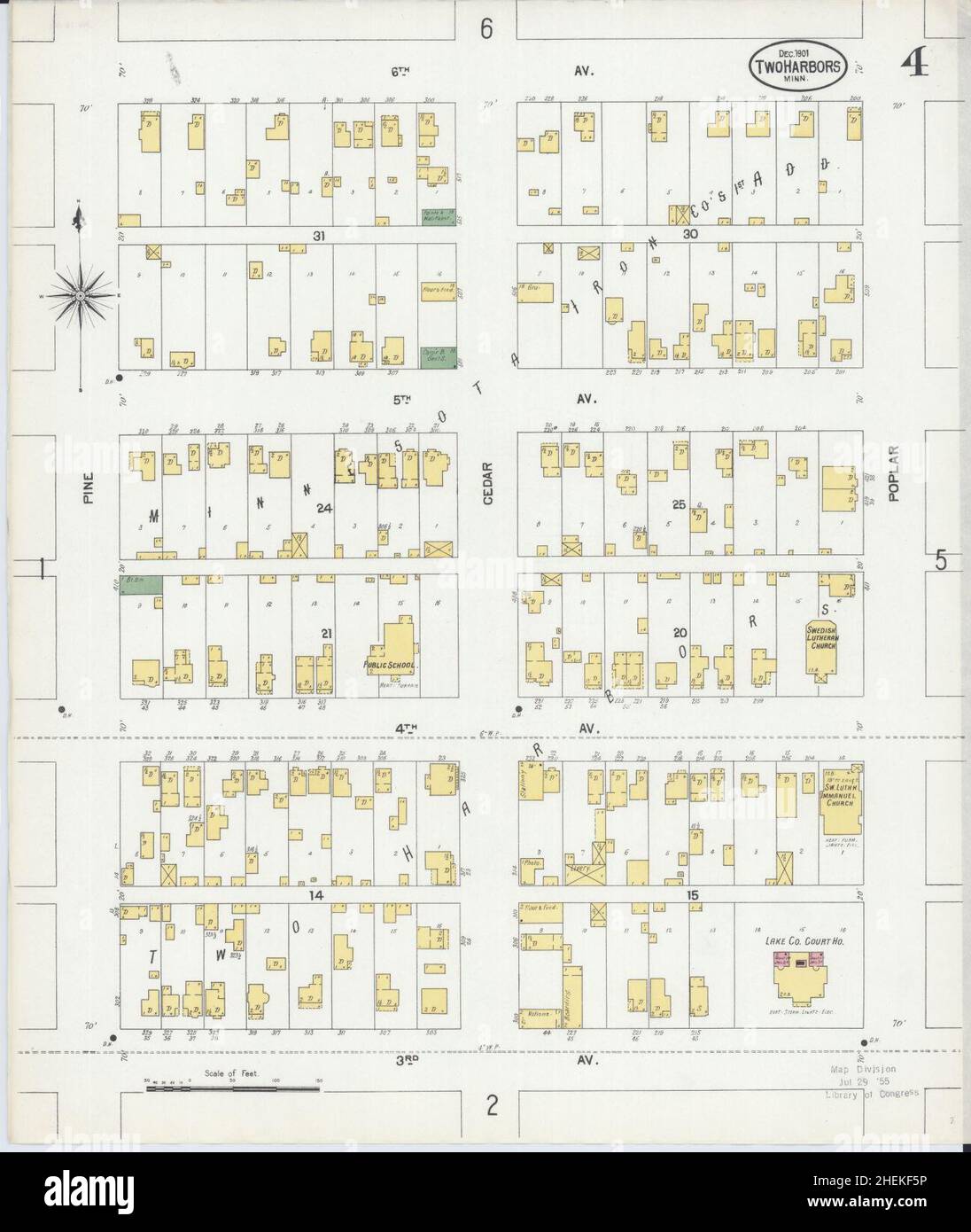 Two harbors minnesota map hi-res stock photography and images - Alamy
