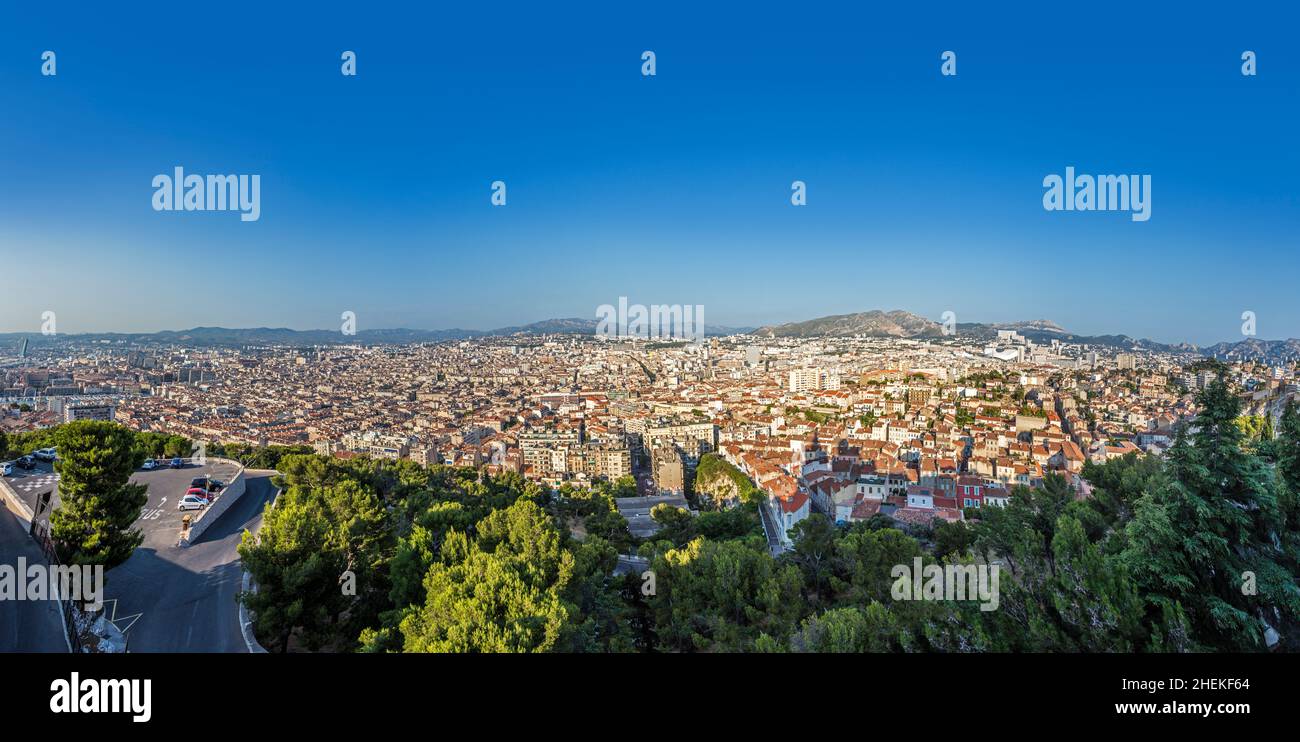 Marseille france panorama from hill hi-res stock photography and images ...