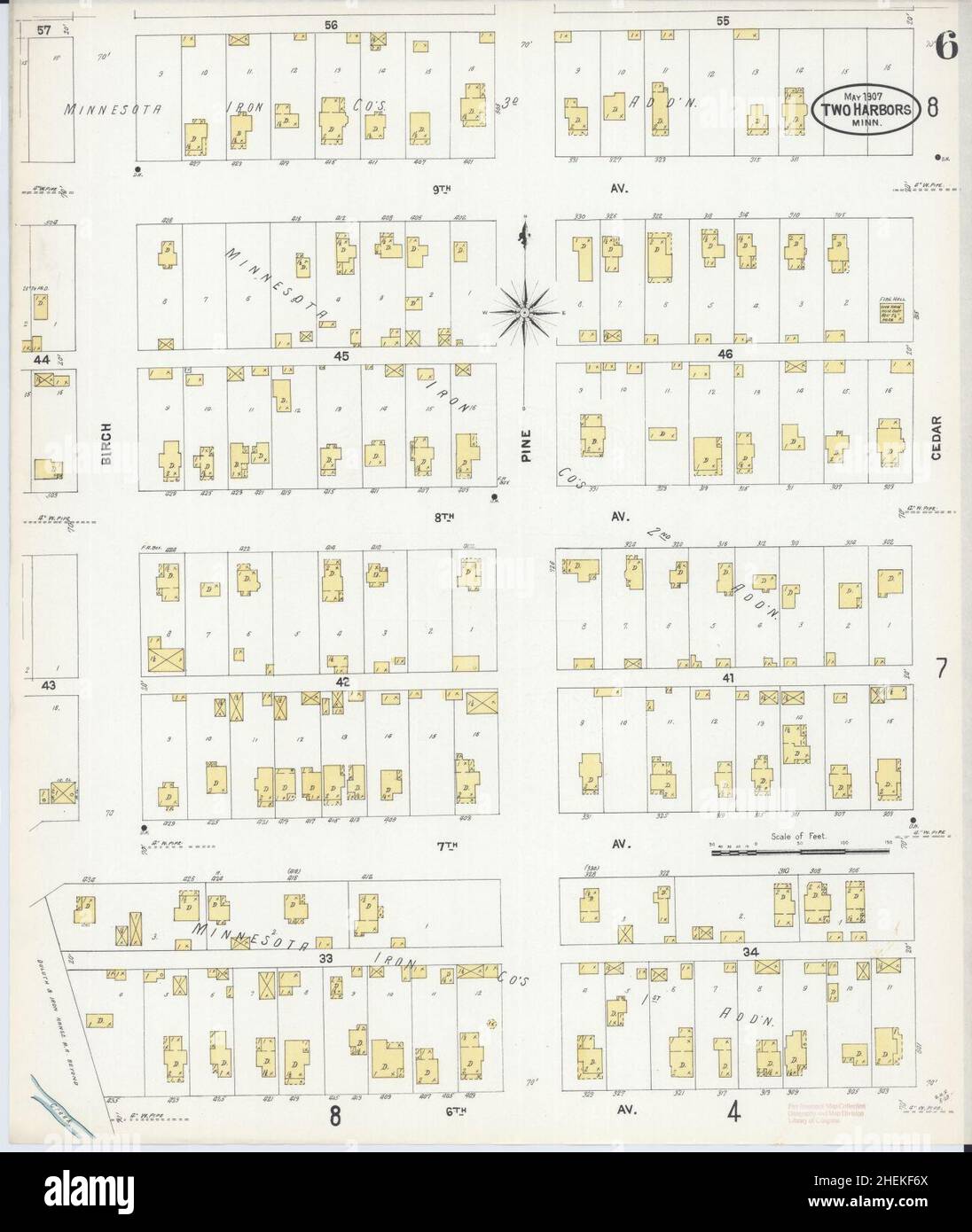 Map of two harbors hi-res stock photography and images - Alamy