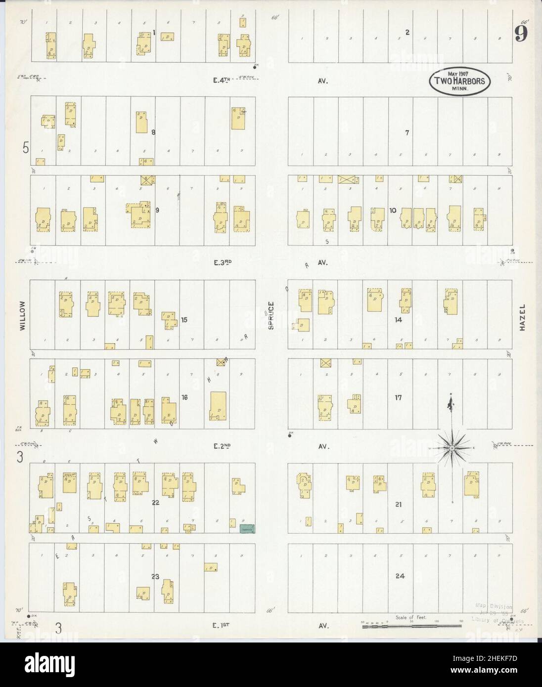 Map of two harbors hi-res stock photography and images - Alamy