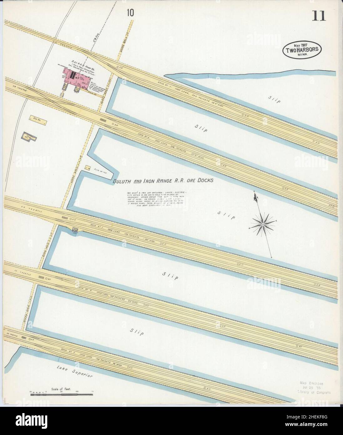 Map of two harbors hi-res stock photography and images - Alamy