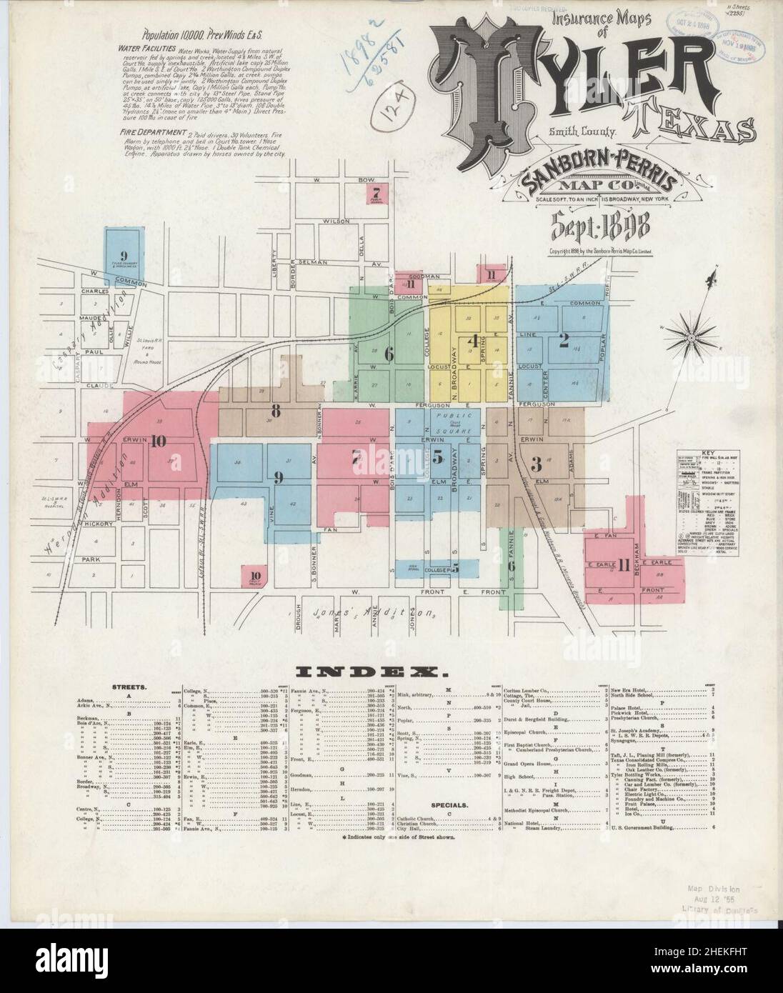 Map of tyler texas hi-res stock photography and images - Alamy