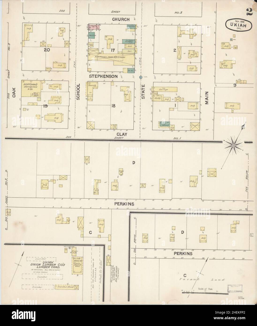 Ukiah california map hi-res stock photography and images - Alamy