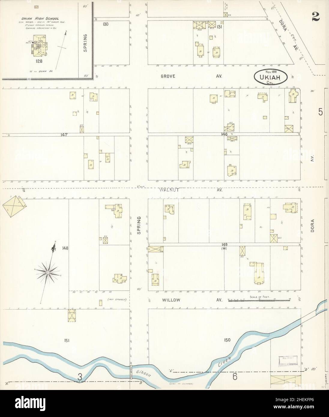 Ukiah map hi-res stock photography and images - Alamy