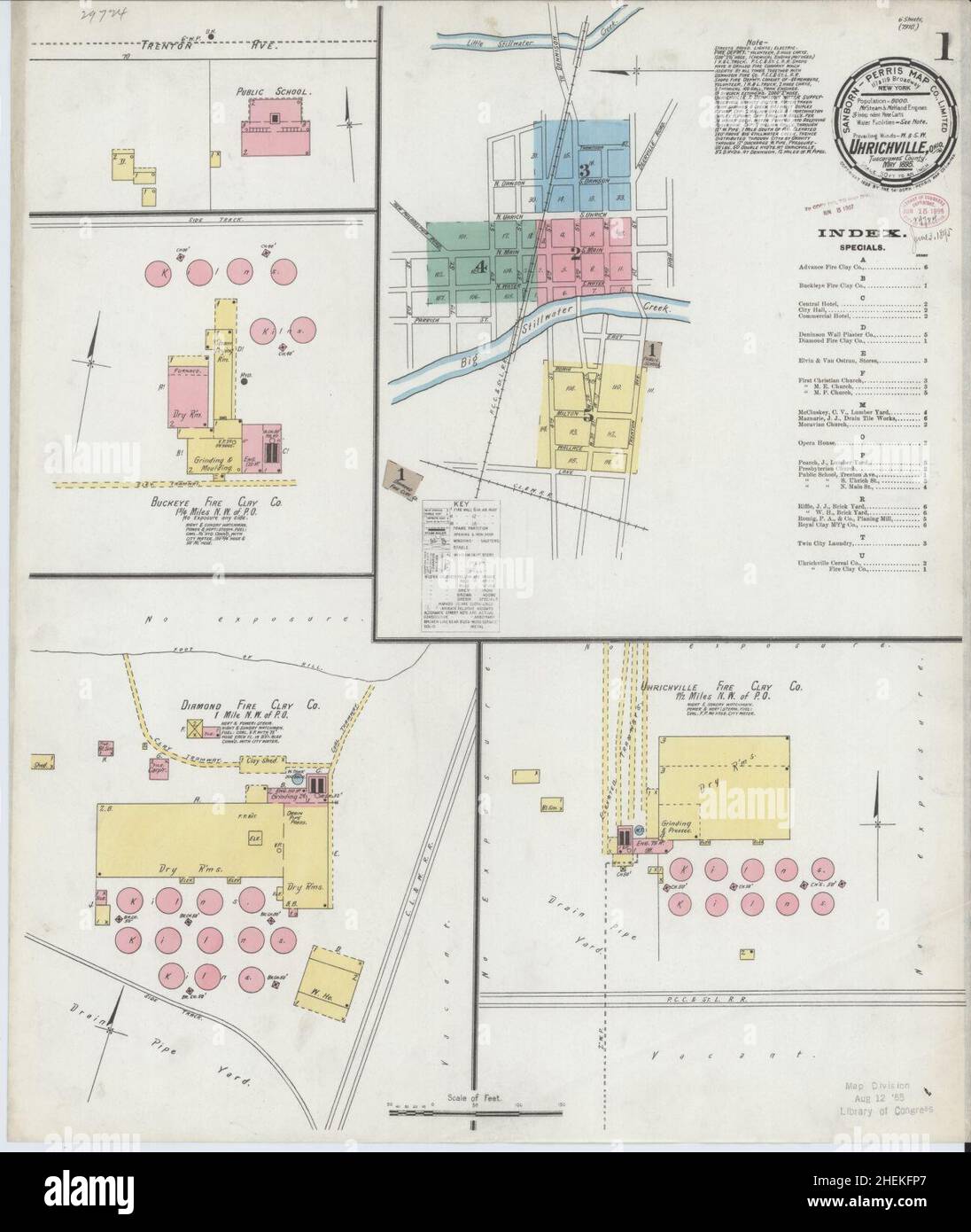 Tuscarawas county map hi-res stock photography and images - Alamy