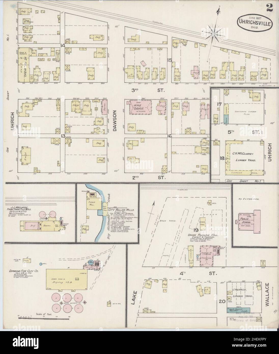 Tuscarawas county map hi-res stock photography and images - Alamy