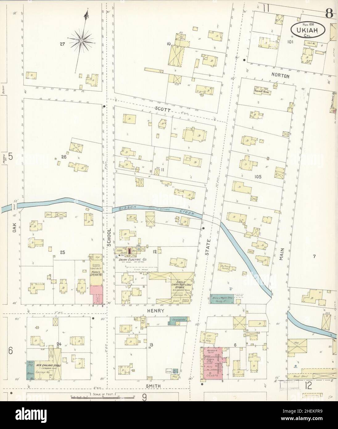 Ukiah california map hi-res stock photography and images - Alamy