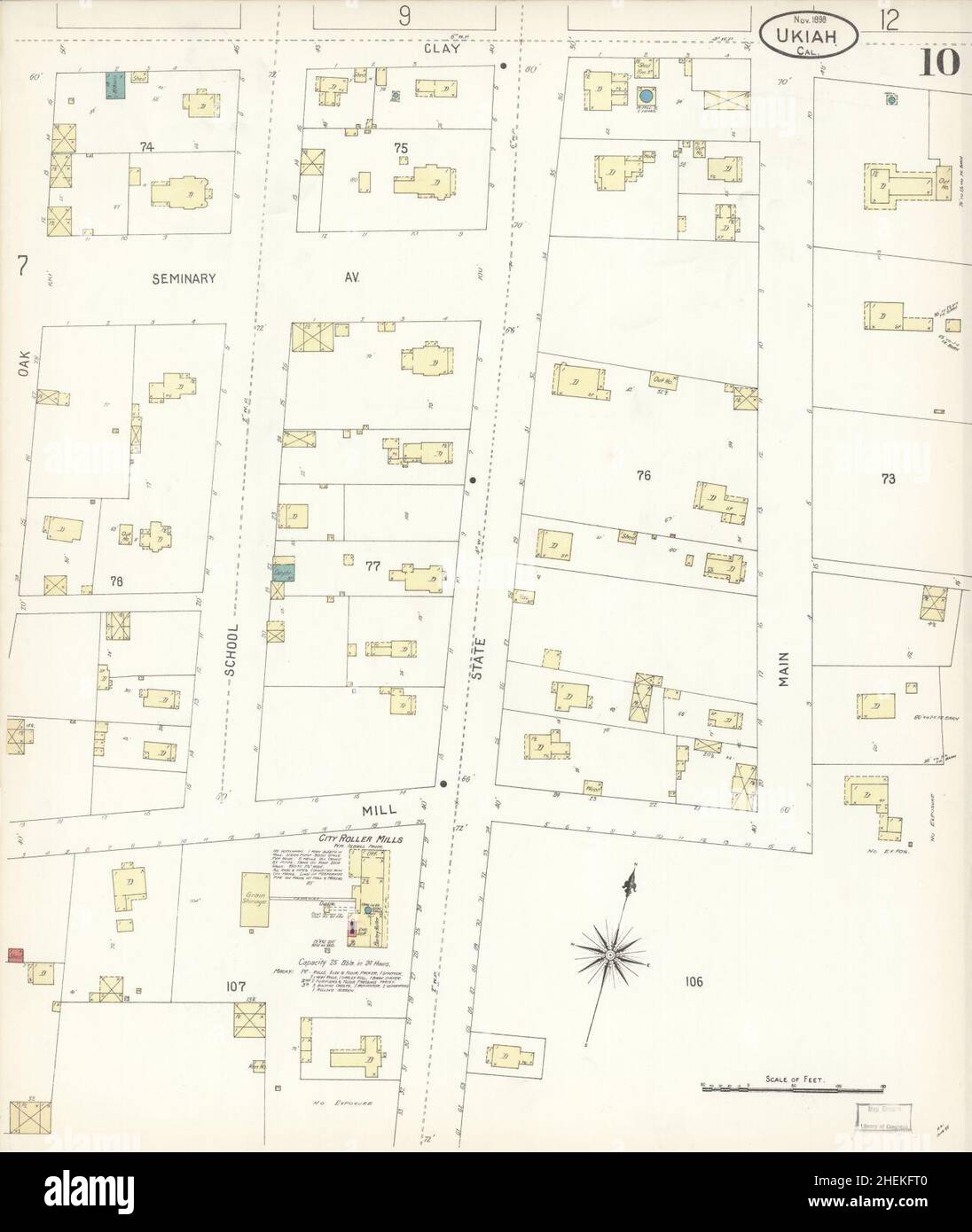 Ukiah california map hi-res stock photography and images - Alamy