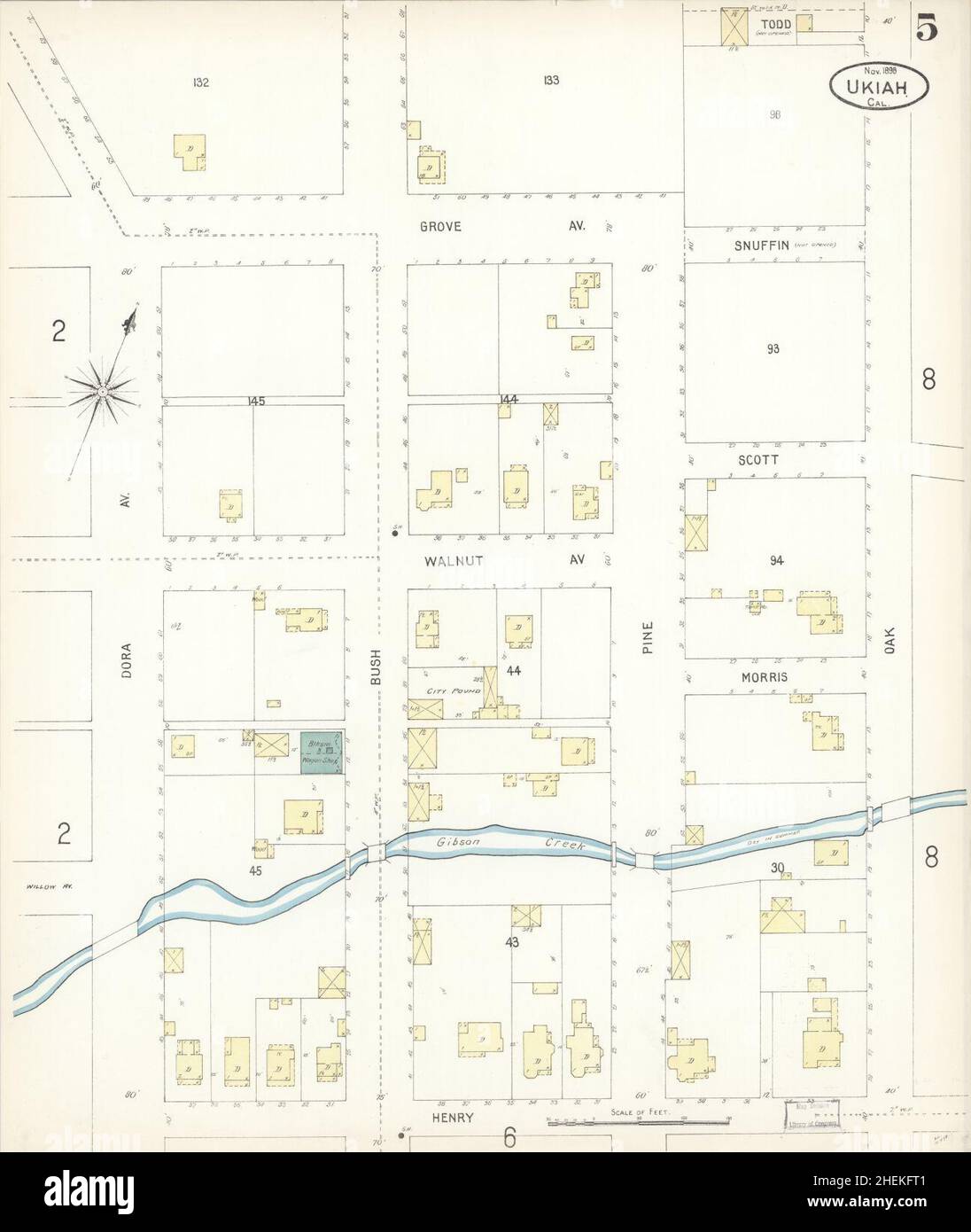 Ukiah california map hi-res stock photography and images - Alamy