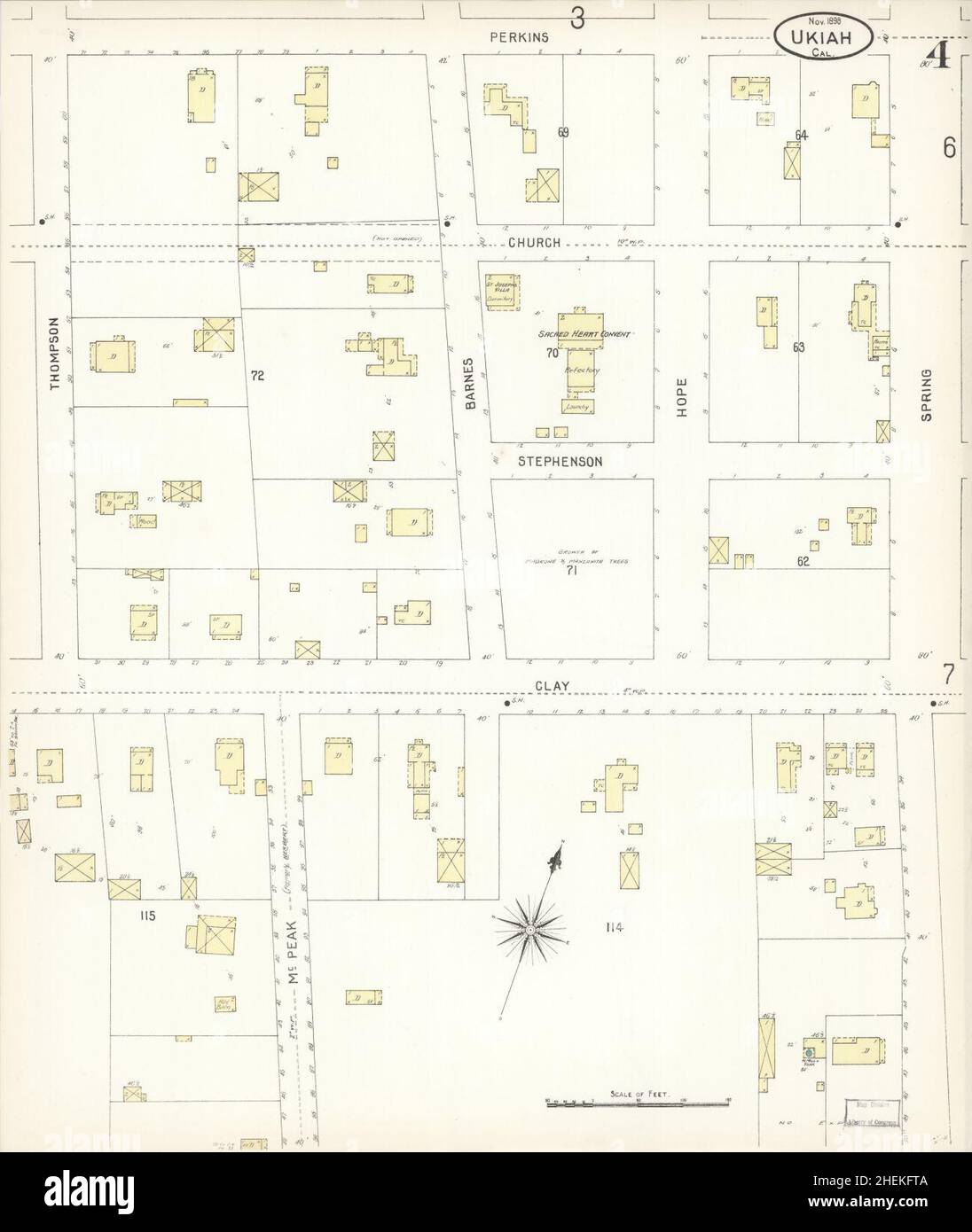 Ukiah california map hi-res stock photography and images - Alamy