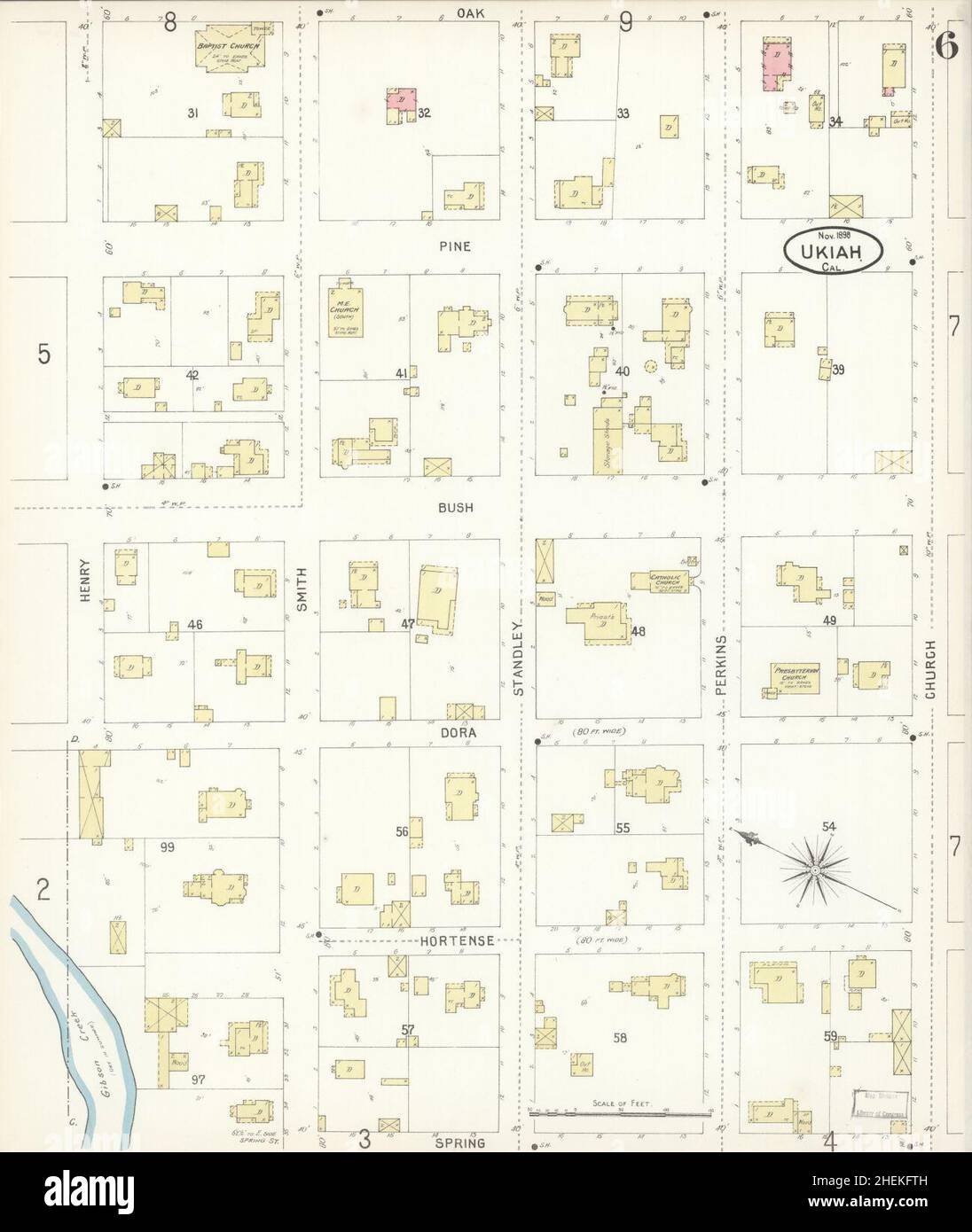 Ukiah california map hi-res stock photography and images - Alamy