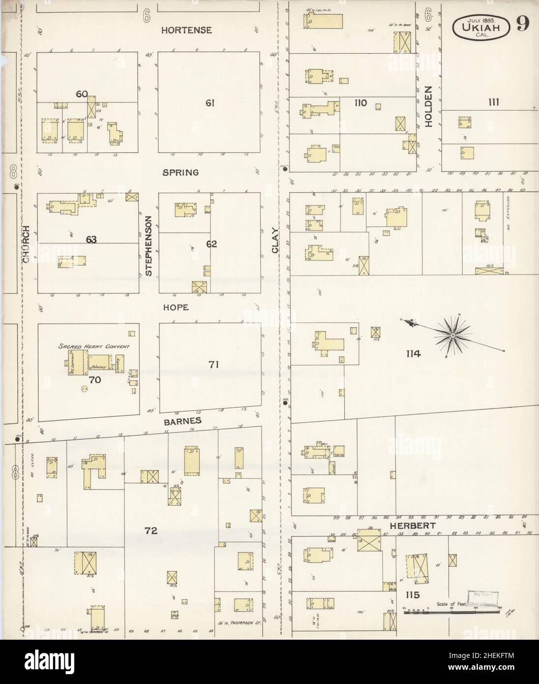 Ukiah map hi-res stock photography and images - Alamy
