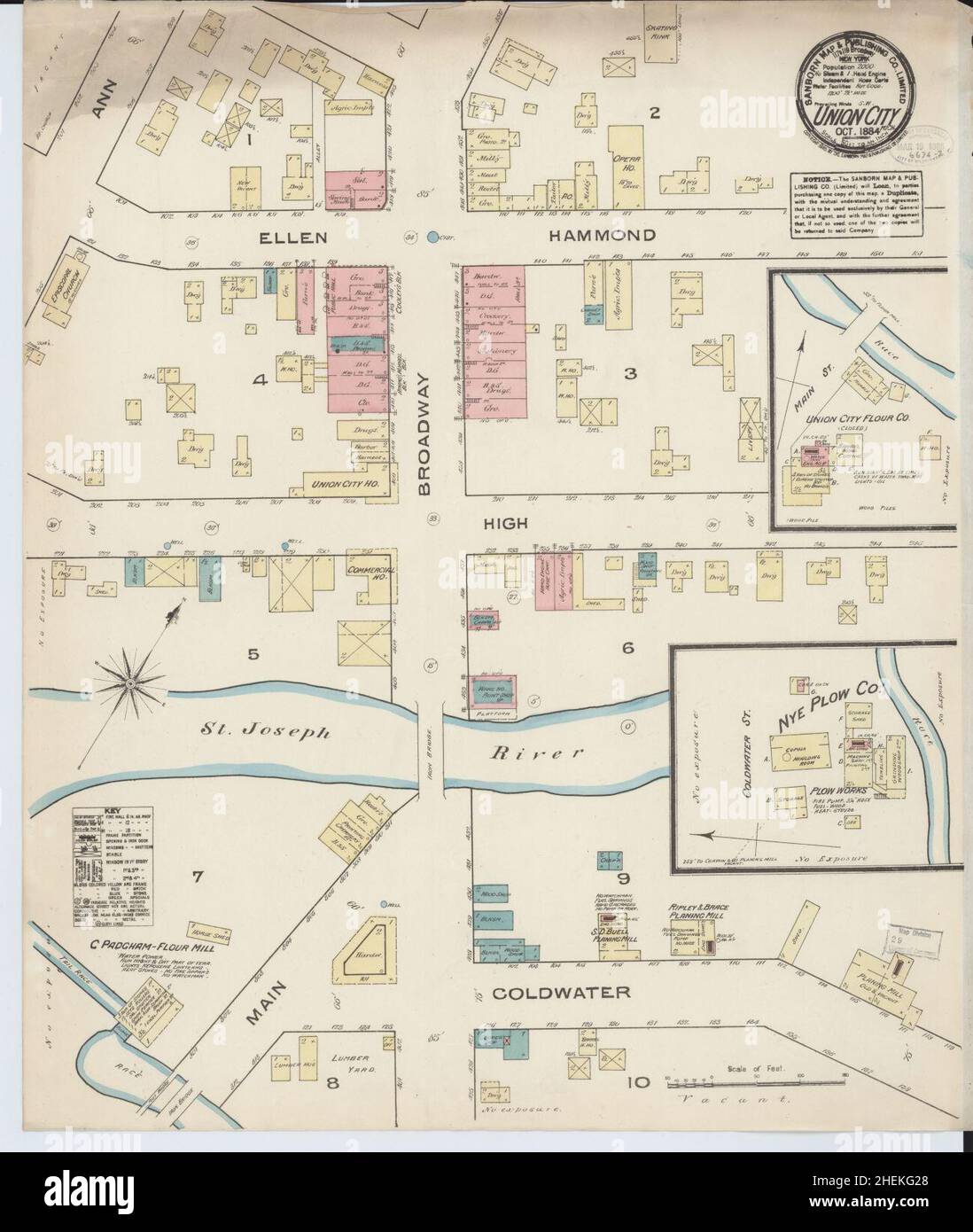Map of calhoun city hi-res stock photography and images - Alamy