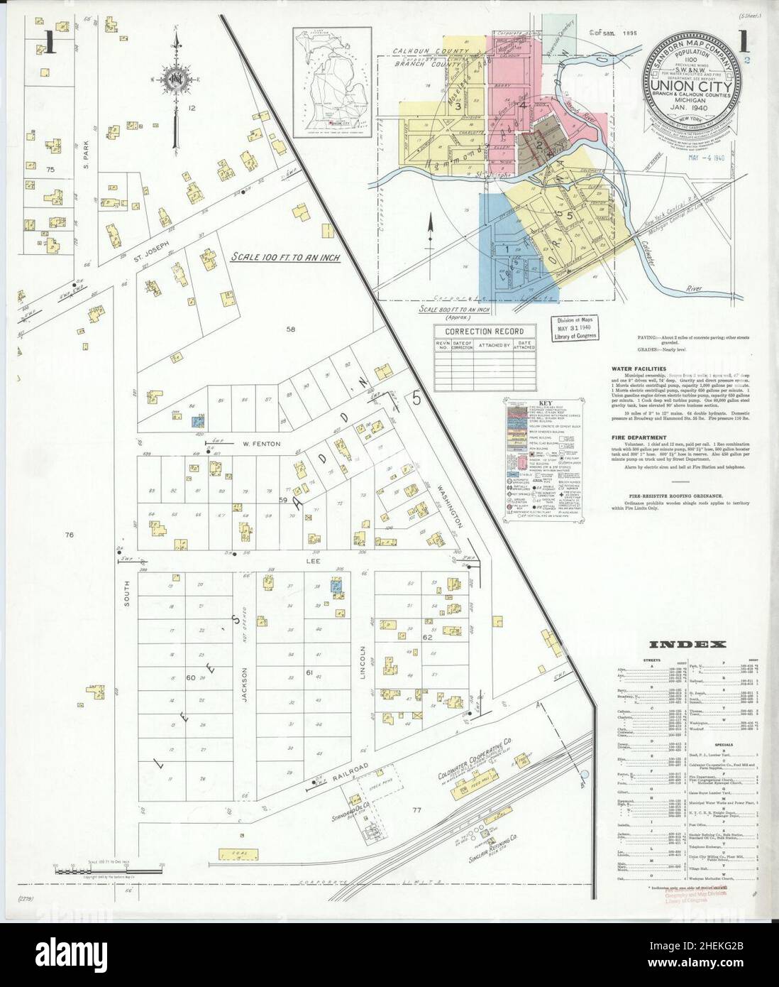 Map of calhoun city hi-res stock photography and images - Alamy