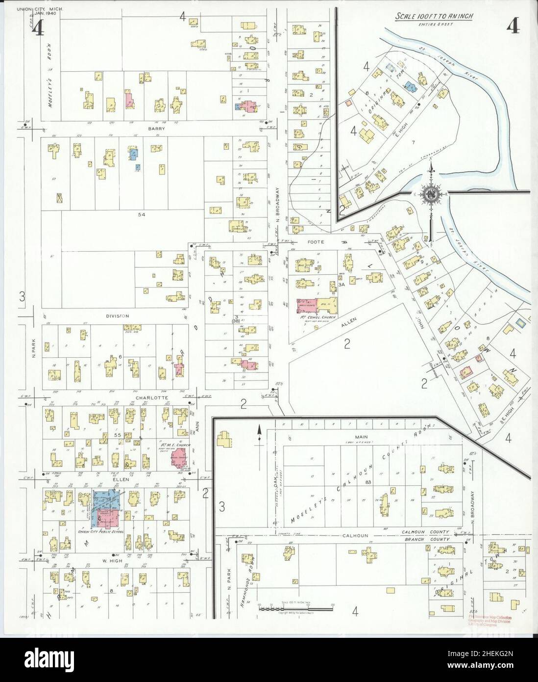 Map of calhoun city hi-res stock photography and images - Alamy