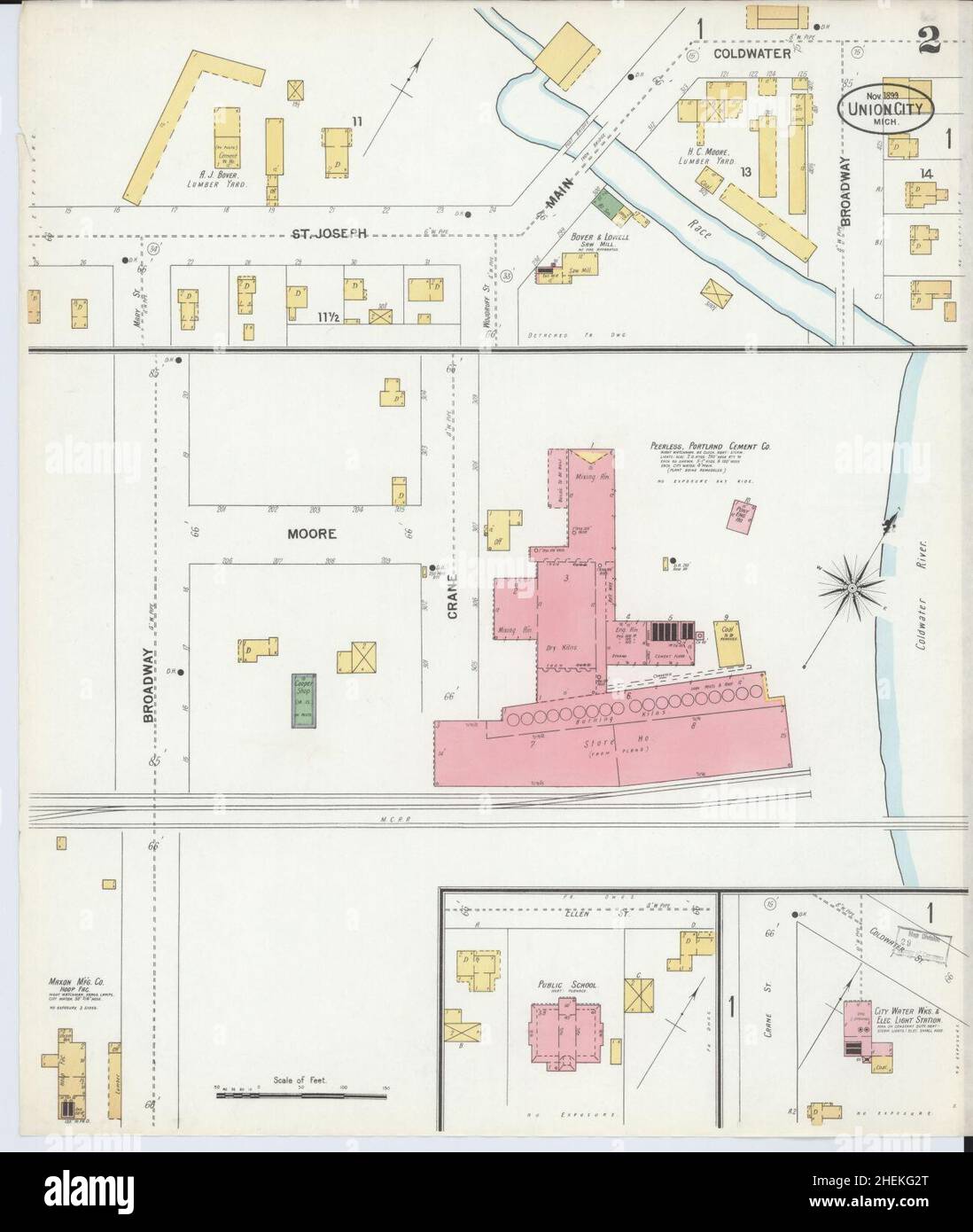 Map of calhoun city hi-res stock photography and images - Alamy