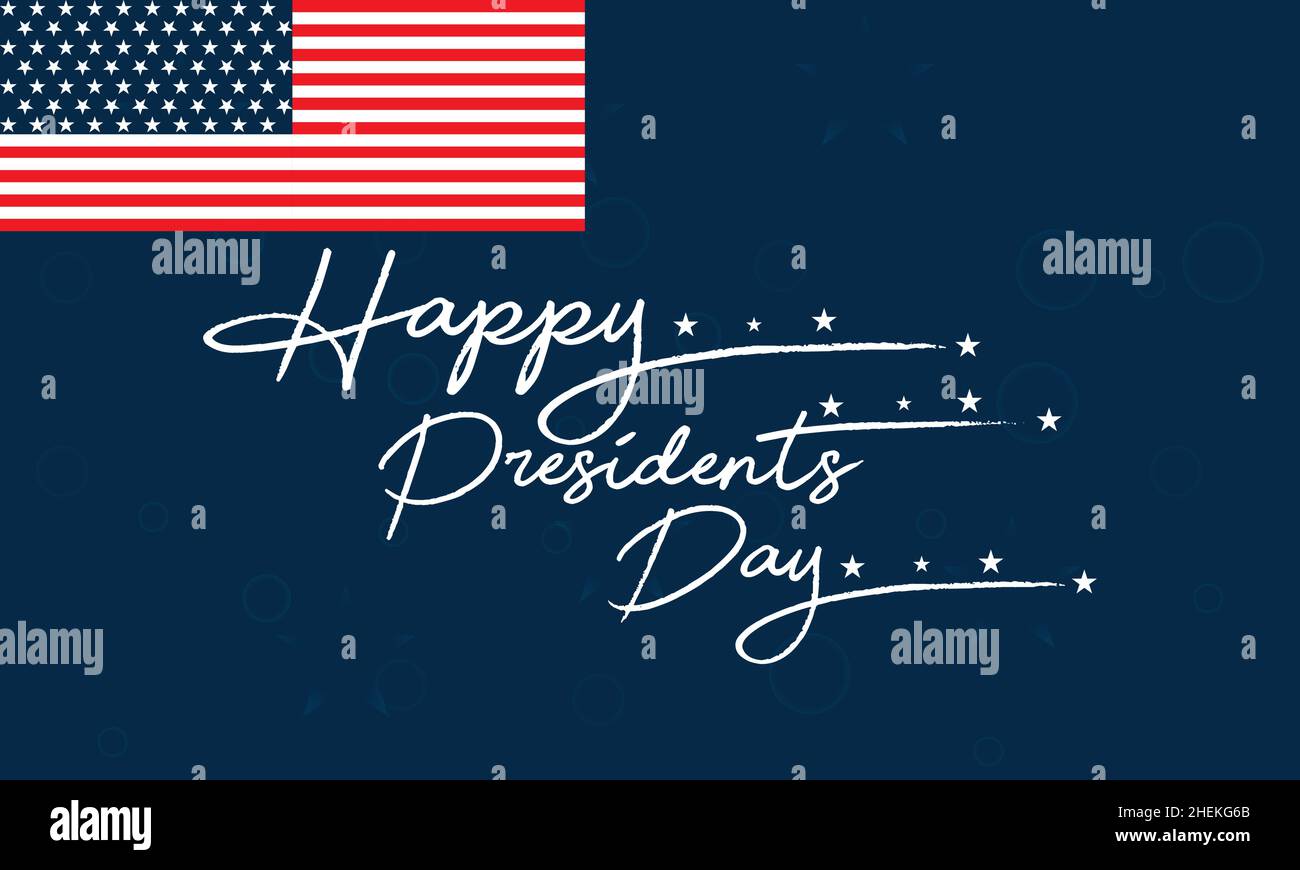 Happy Presidents Day, 21th February. Vector template Design for banner ...