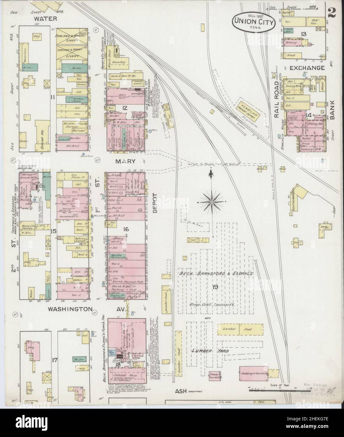 Sanborn Fire Insurance Map from Union City, Obion County, Tennessee ...