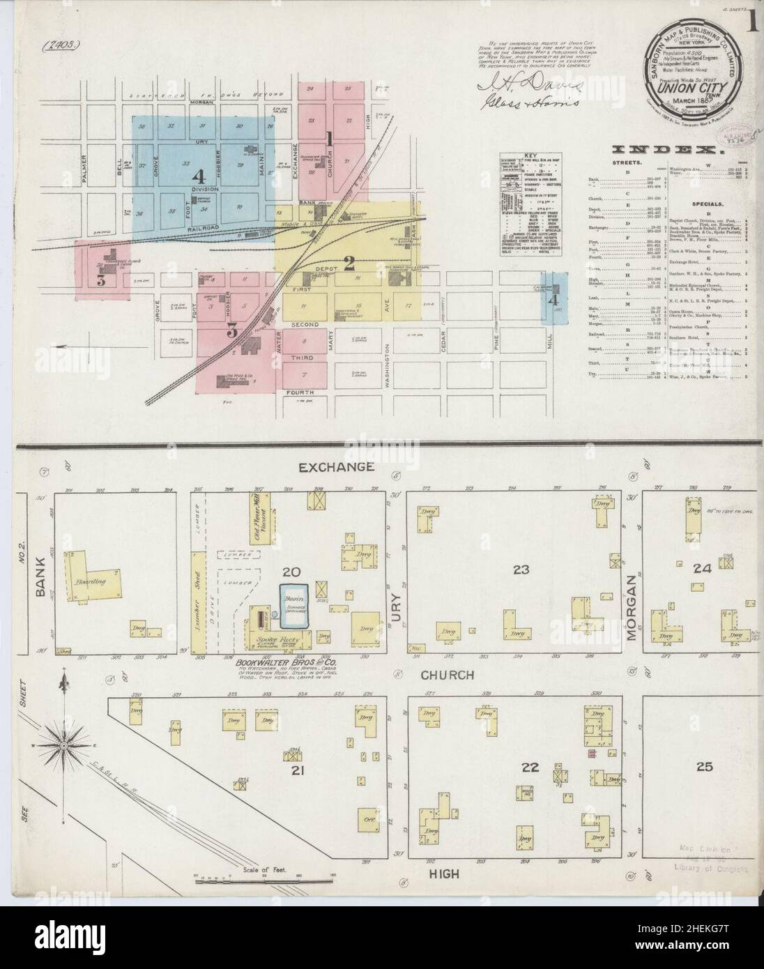 Sanborn Fire Insurance Map from Union City, Obion County, Tennessee ...