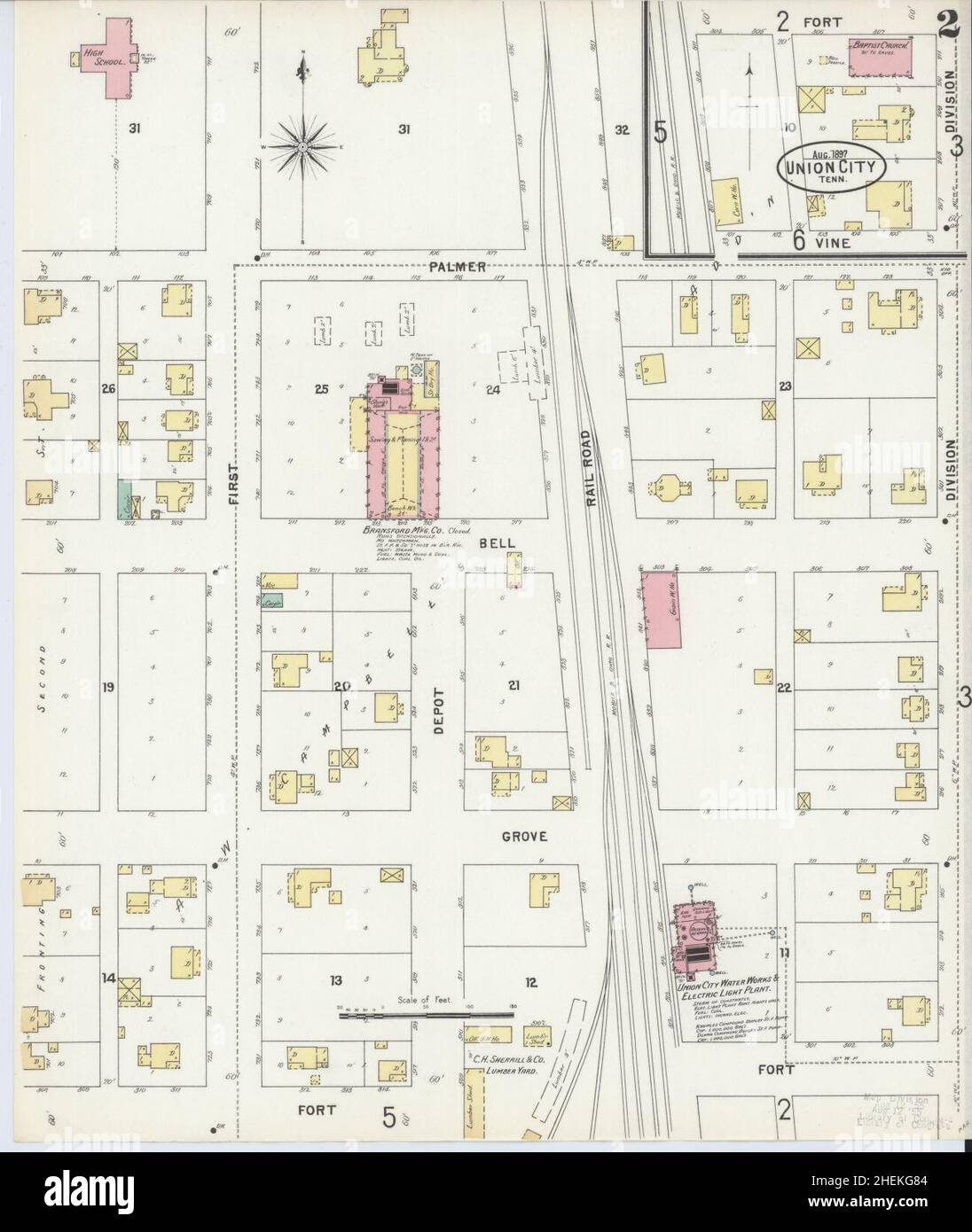 Sanborn Fire Insurance Map from Union City, Obion County, Tennessee ...