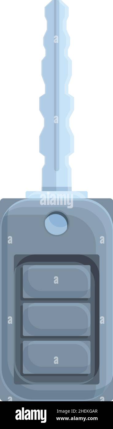 Car alarm keychain icon cartoon vector. Remote key. Security lock Stock ...