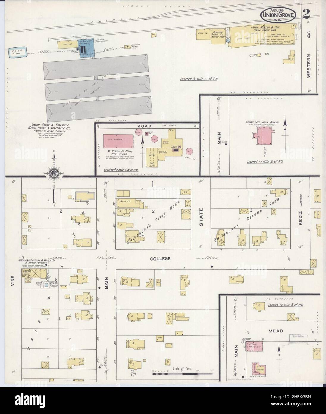 Map of union grove wisconsin hi-res stock photography and images - Alamy
