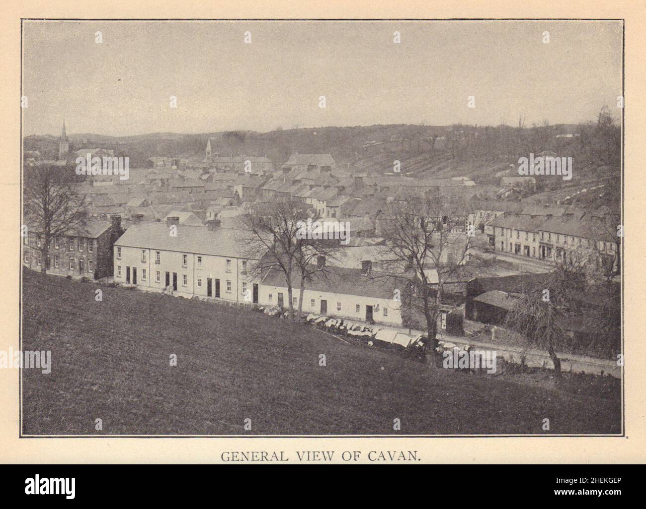 General view of Cavan. Ireland 1905 old antique vintage print picture ...