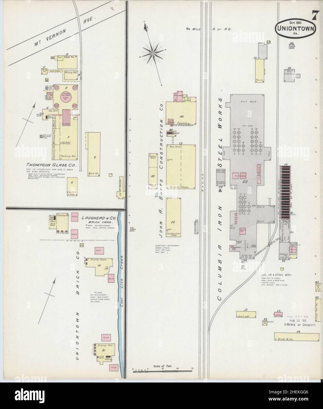 Uniontown map hi-res stock photography and images - Alamy