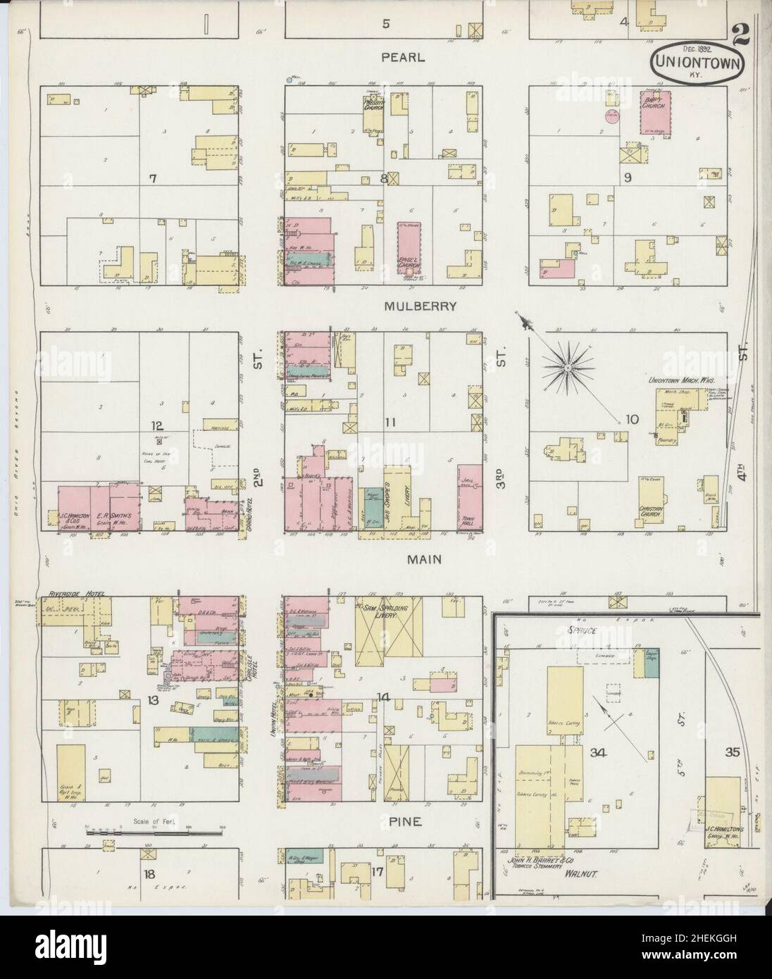 Uniontown map hi-res stock photography and images - Alamy