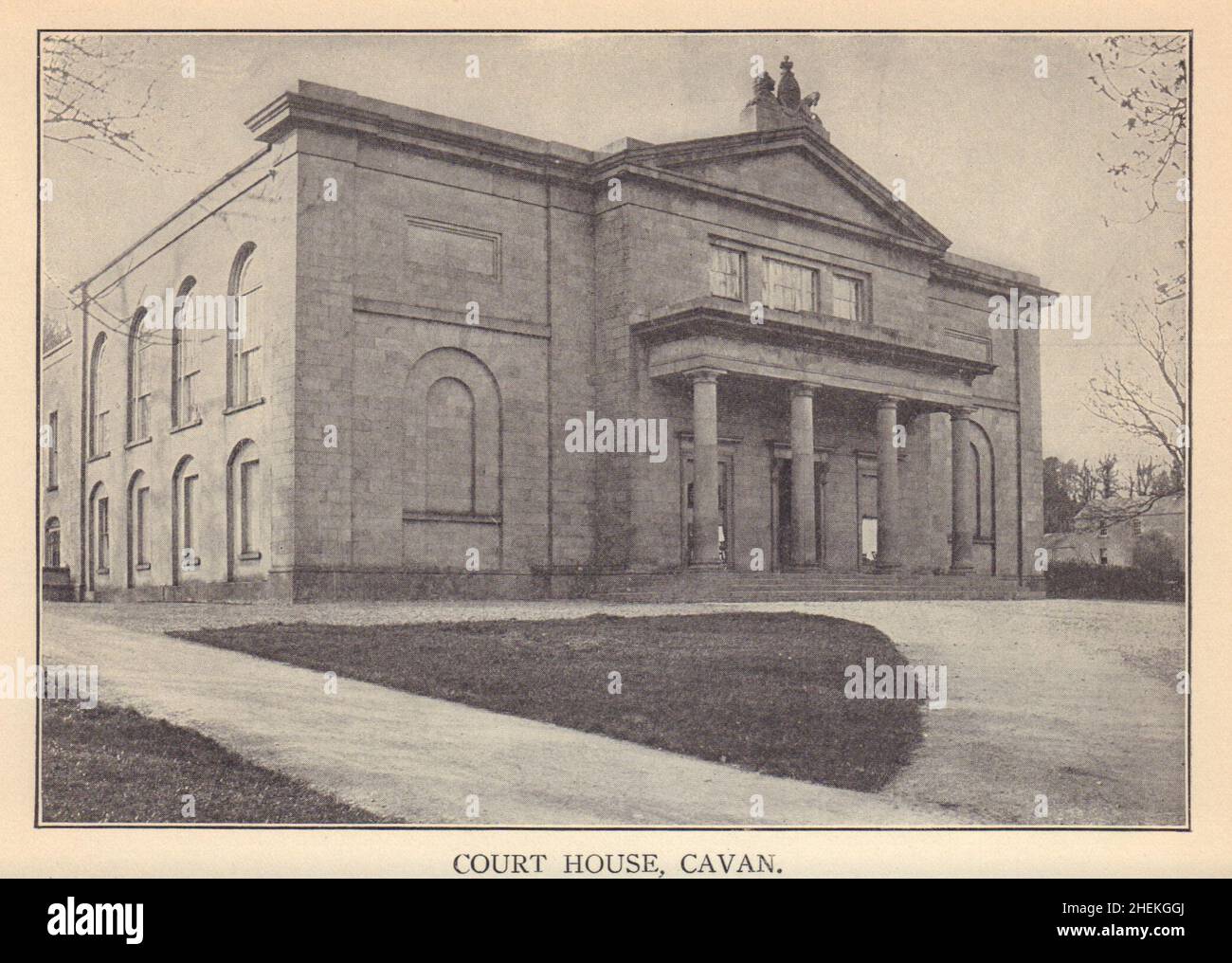 Court House, Cavan. Ireland 1905 old antique vintage print picture ...