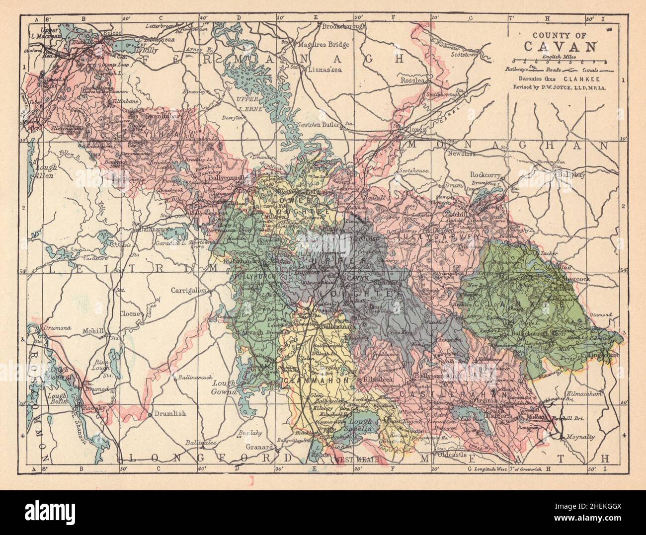 Cavan county map hi-res stock photography and images - Alamy