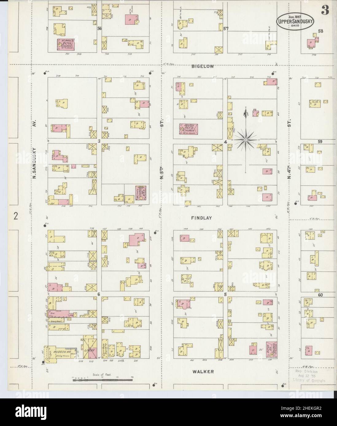 Map Of Upper Sandusky Ohio High Resolution Stock Photography and Images ...