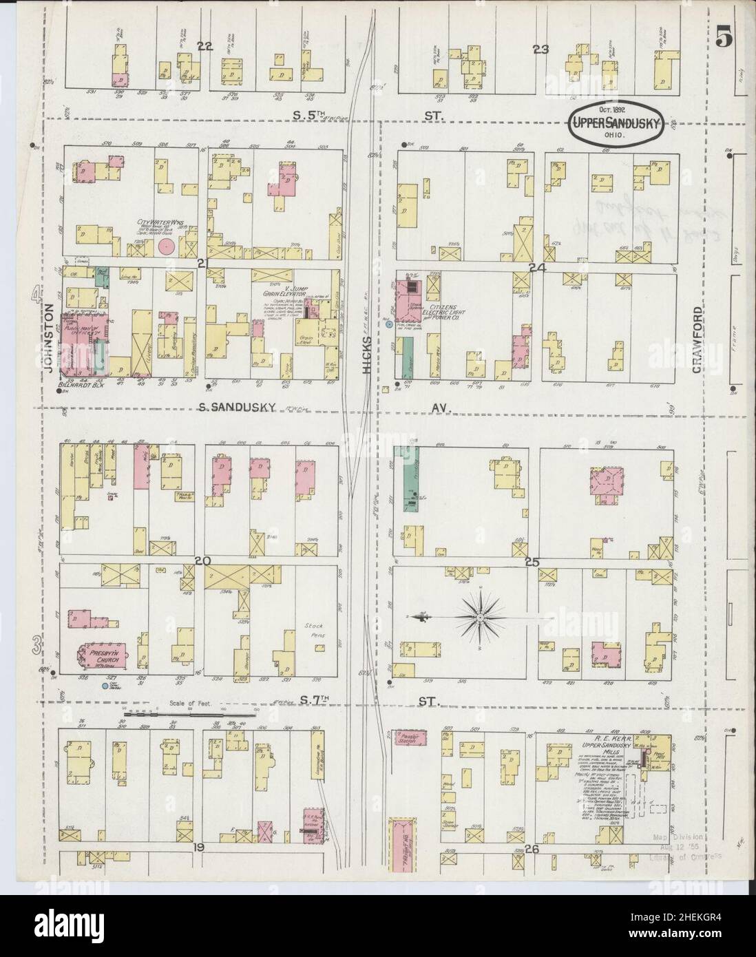 Upper sandusky map hi-res stock photography and images - Alamy