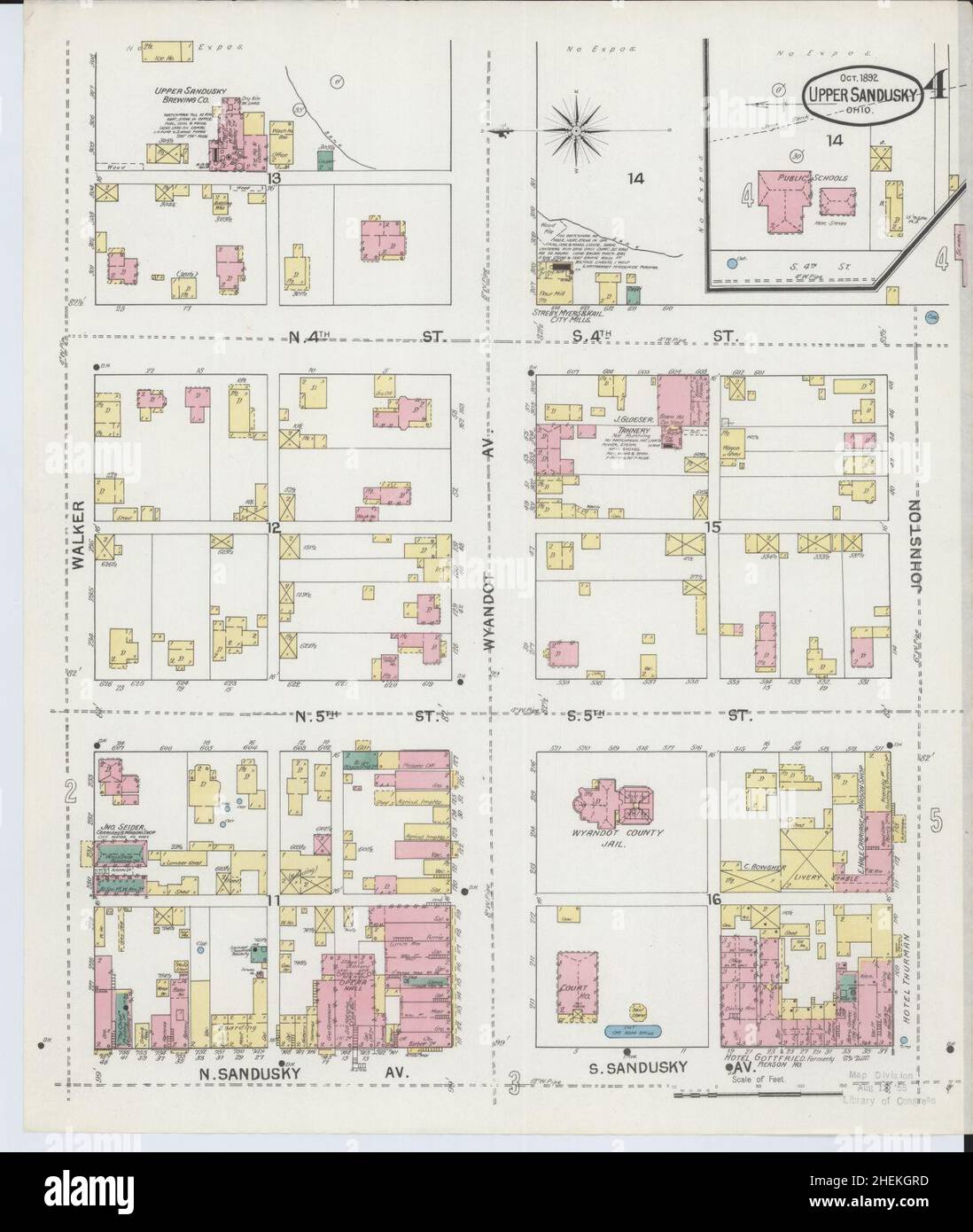 Map Of Upper Sandusky Ohio High Resolution Stock Photography and Images ...