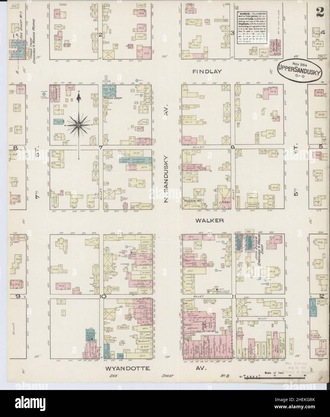 Map Of Upper Sandusky Ohio High Resolution Stock Photography and Images ...