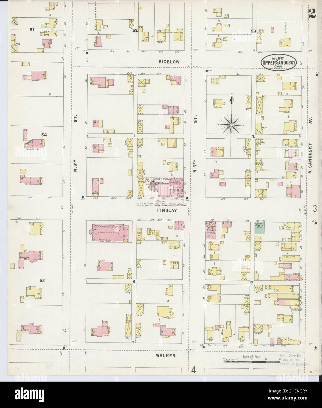 Map Of Upper Sandusky Ohio High Resolution Stock Photography and Images ...